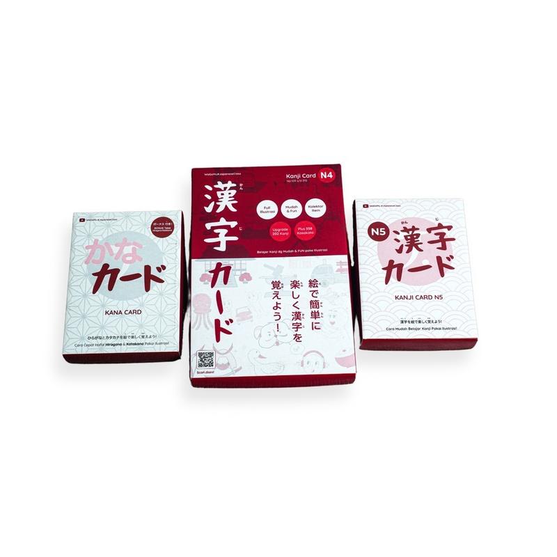 PROMO BUNDLING Kanji Card N4&N5 + Kana Card - Shop | Tokopedia