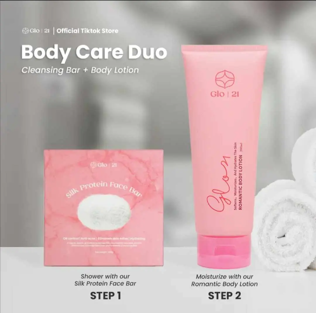 Glo21 Body Care Duo Silk Protein Soap + Romantic Body Lotion 200 ML ...