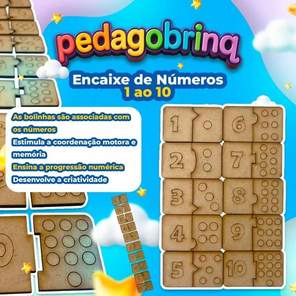 Kit Brinquedo Educativo Pedagógico Colorido Letras Números Formas ...