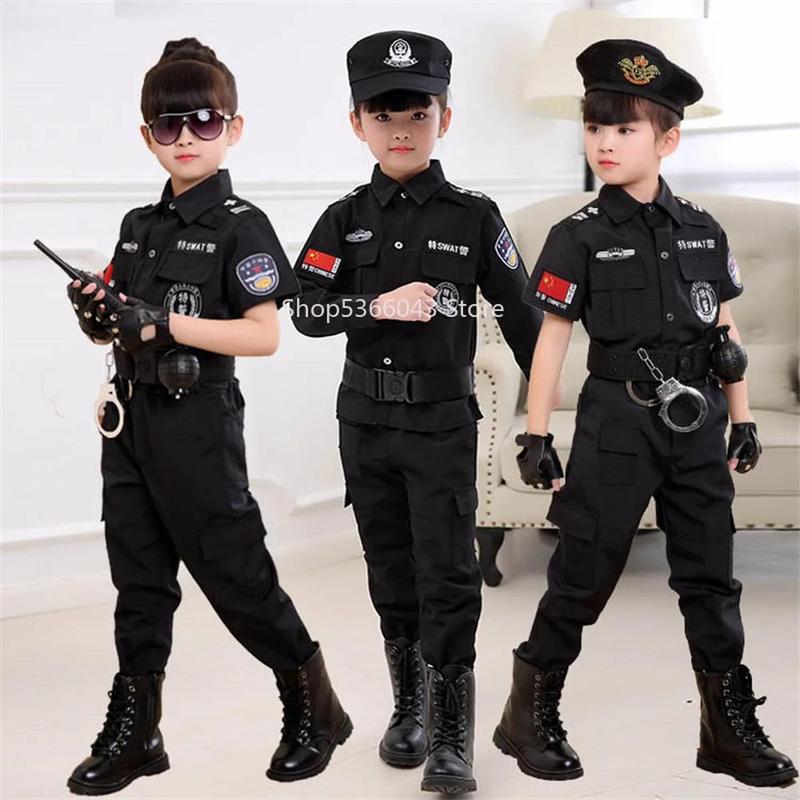 Children Policeman Cosplay Costumes Kids Christmas Party Carnival ...