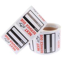 Promo 100Buah Kartu Stiker Ganti Oli Mobil/stiker label service Mobil ...