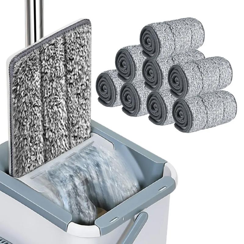 Kain Mop Gantian, 1PC, Microfiber Basah dan Kering, Pad Pembersih ...