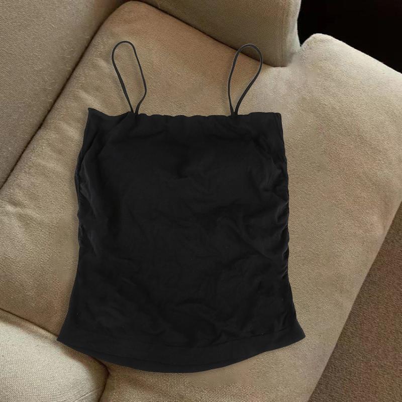 【FREEBIE】String sando Crop Top Rib Knit Tank Tops Tube - TikTok Shop ...