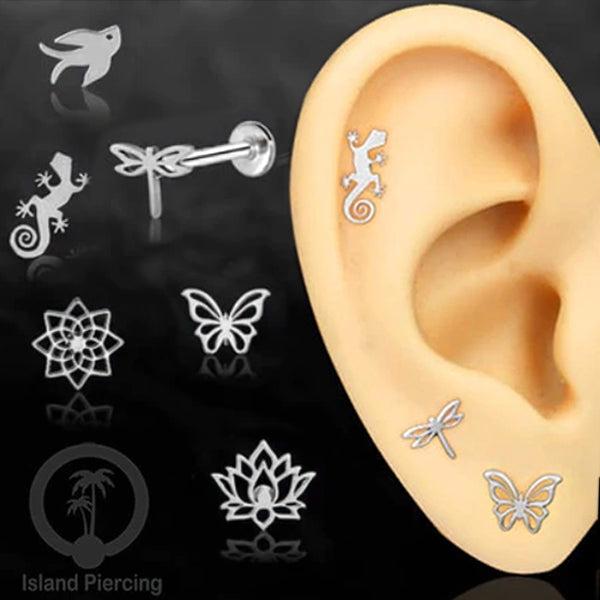 Labret Body Jewelry Tindik Piercing Stainless Helix, Tragus dan - Shop ...