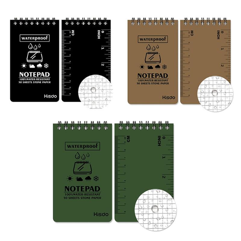 Stone Paper Waterproof Spiral Notebooks Notepad Pocket Notebook All ...