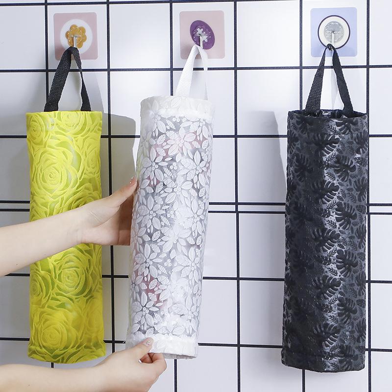 Trash Hanging Storage Plastic Bags Organization Kitchen Dispenser ...