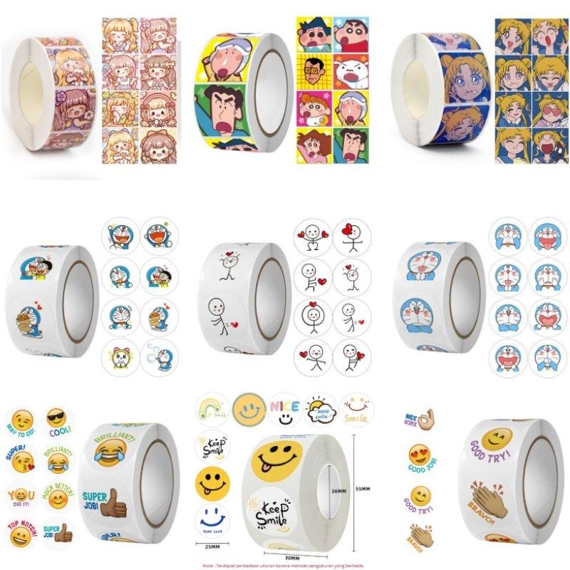 ±500 PCS STIKER ROLL DIY CAR CARTOON EMO DAY STICKER LABEL - Shop ...