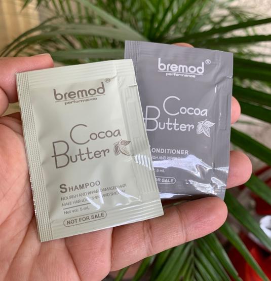 TMS Bremod Cocoa Butter Shampoo and Conditioner Trial Pack Sachet ...