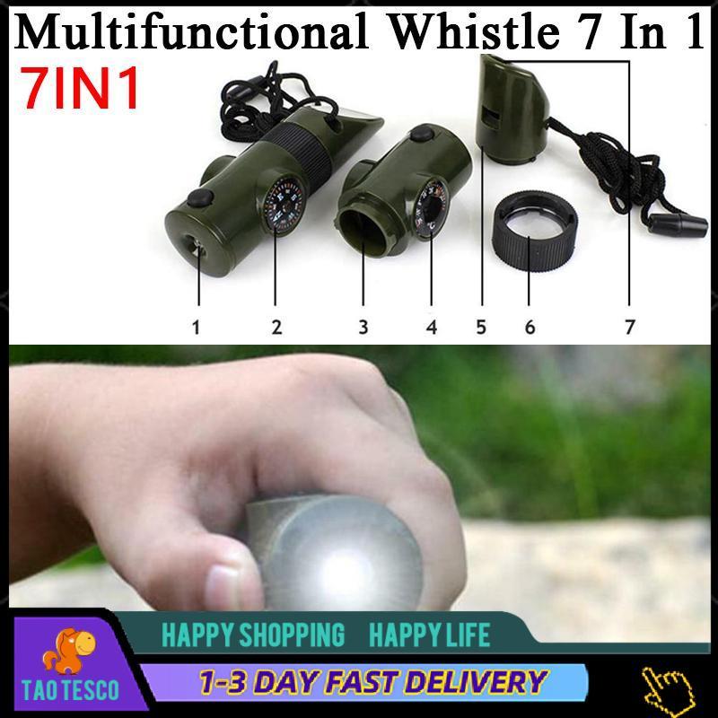 Outdoor Professional 7 In 1 Multi-Functional Whistle Compass - TikTok ...