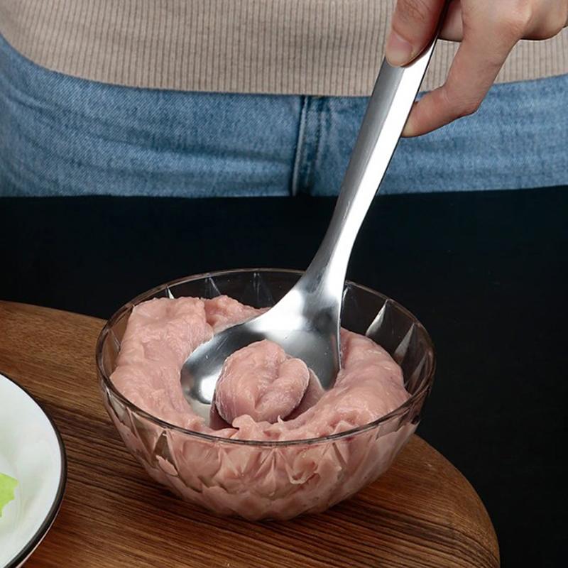 [JJJ]Creative Stainless Steel Meatballs Spoon Non-Stick Meatball ...