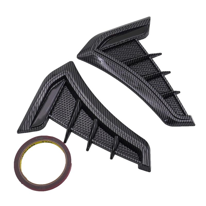 1Pair Car Side Air Wing Vents Front Fenders Sticker Trim Cover - TikTok ...