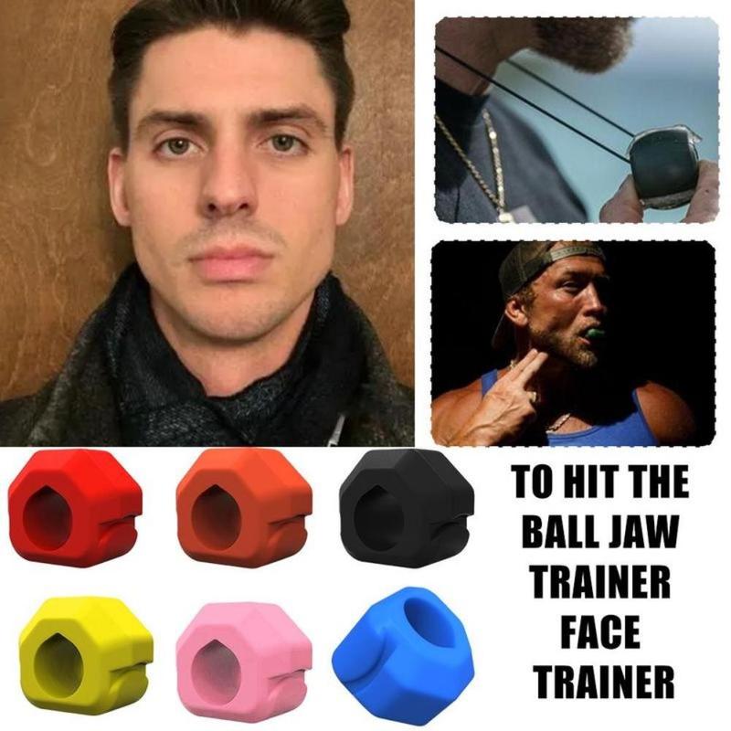 New Silicone Jawline Exerciser Anti-stress Gum Tablets Jaw Trainer ...