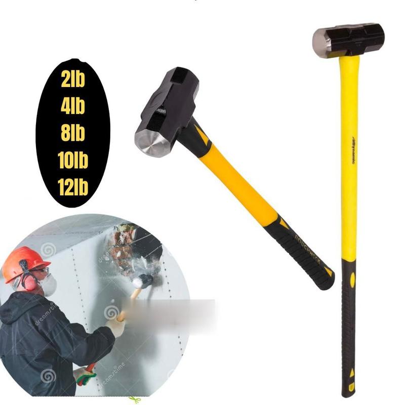 Construction Forge Steel Sledge hammer heavy duty long hammer - TikTok ...