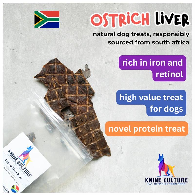 Ostrich Liver Bites - single ingredient dog treat, single protein ...