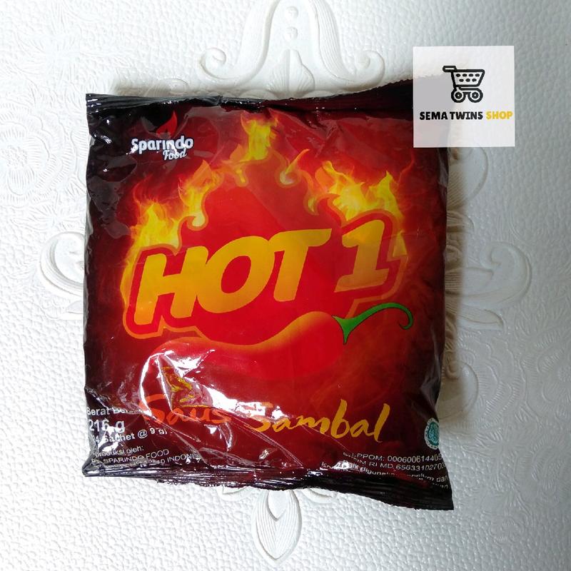 HOT 1 Saus Sambal SACHET - Saos hot1 isi 24 pcs - Shop | Tokopedia