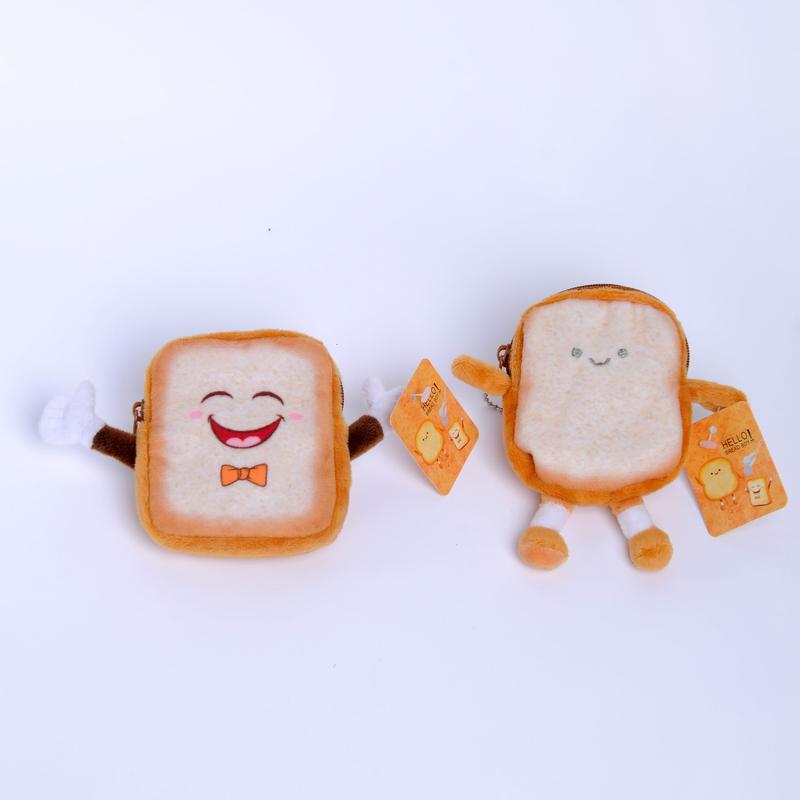 Cartoon Anime Toast Bread Plush Toy Children Coin Purse Gift - TikTok ...