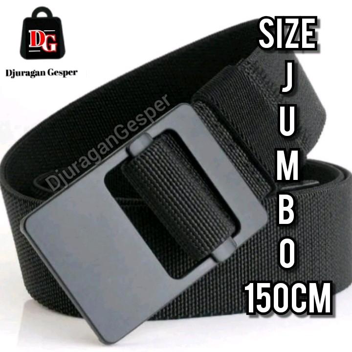 Gesper JUMBO 150cm Ikat Pinggang Pria dan Wanita Sabuk Katun Polos ...