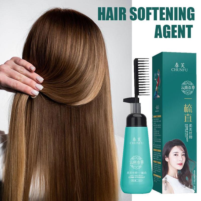 180ml Comb Straight Hair Softener Straightening Cream Hair ...