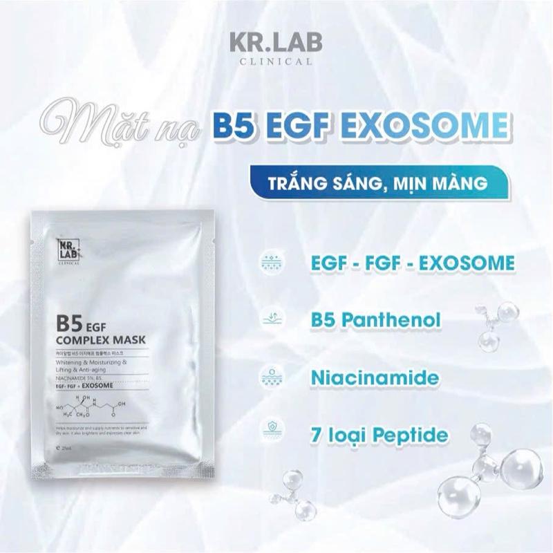 Combo 10 miếng mặt nạ Kr.Lab B5 EGF complex mask 25ml hạn 2027 - TikTok ...