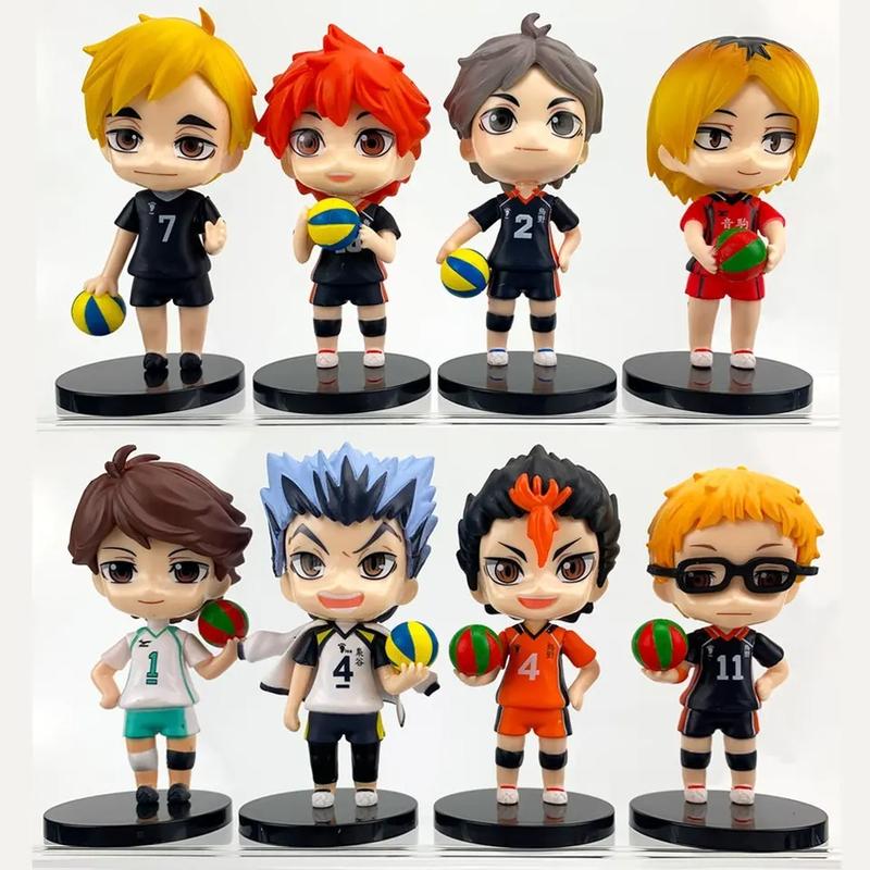 Mainan Action Figure Chibi Haikyuu Bokuto, Hinata, Kenma, Nishinoya ...