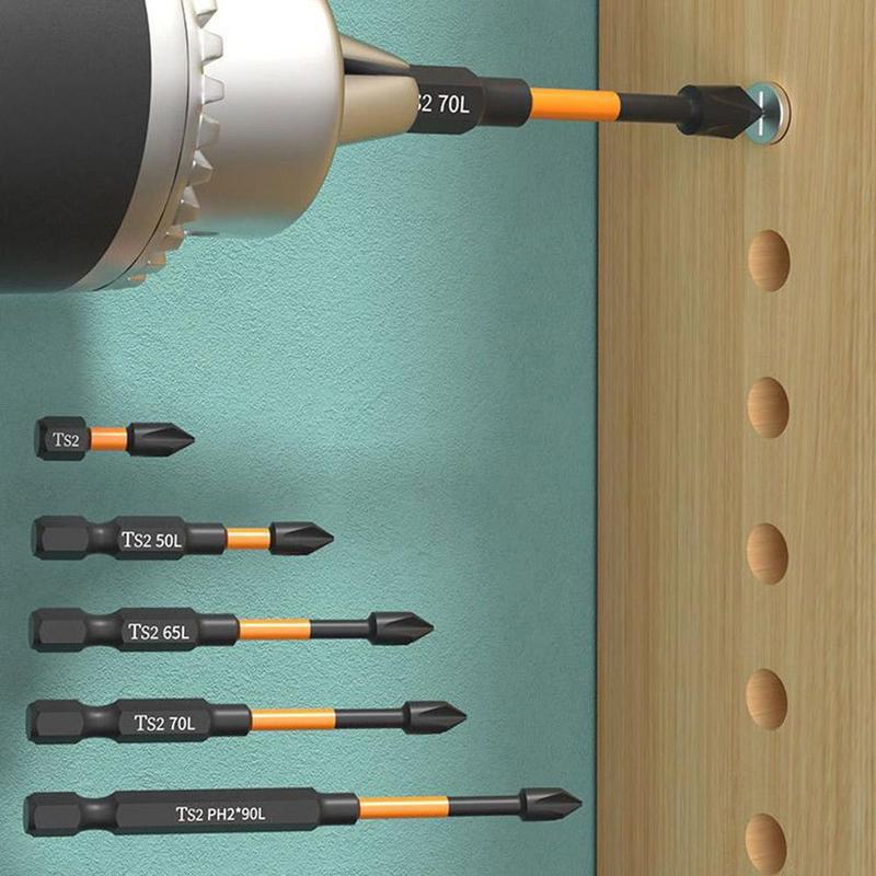 6 Pcs Metal Electric Screwdriver Head Industrial Grade High Hardness ...