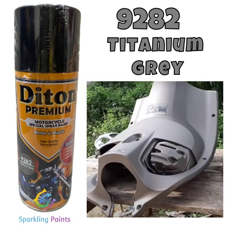 Pilox Diton Premium Titanium Grey 9282 Abu Grey 400ml sepeda motor ...