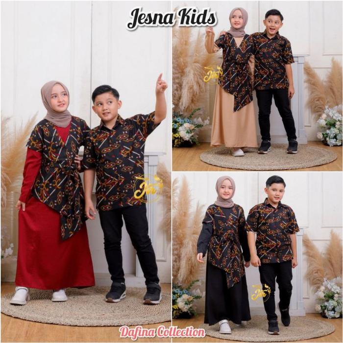Promo Couple Jesna Kids Batik Family Set Couple Anak Batik Baju Lebaran ...