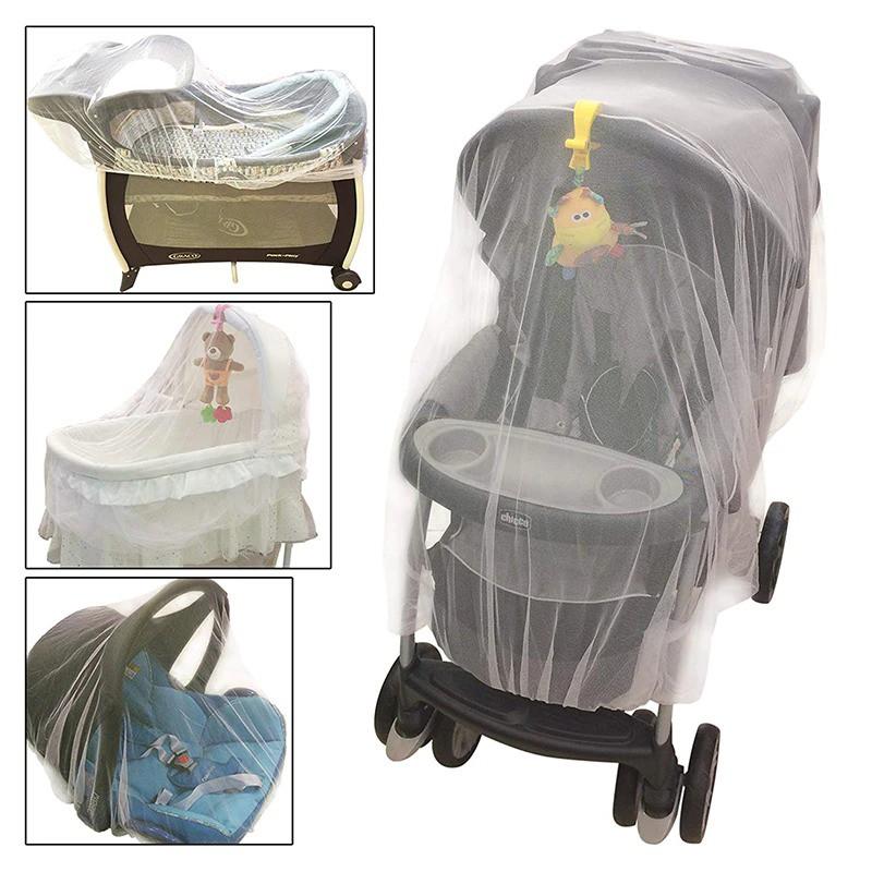 2 pcs pack Newborn Infant Baby Stroller Crib Mosquito Net Bassinet ...