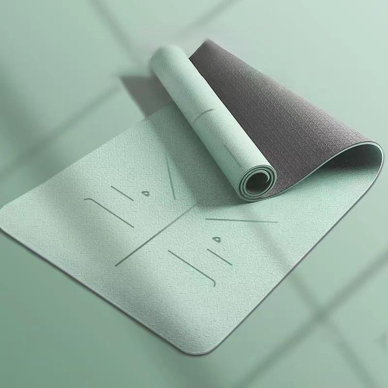 Durable TPE body line yoga mat, suitable for beginners in yoga ...