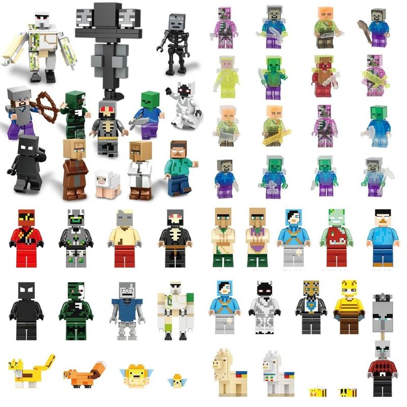 Blok Bangunan Siri Minecraft my world Pek Minifigure Elemen Asas ...