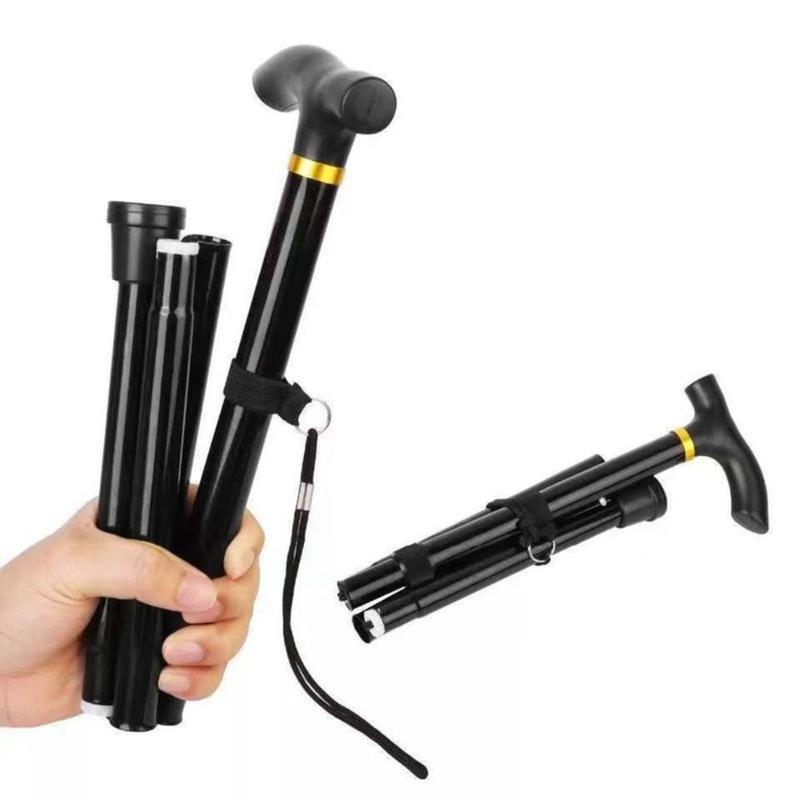 Lightweight Telescopic Trekking Stick 5-Section Strengthen Folding ...