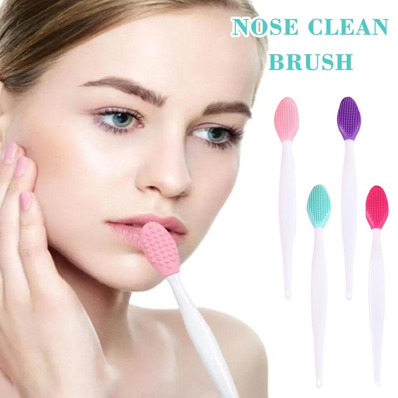 Nose Brush Double-Sided Facial Cleansing TPE Multi-Function Cleansing ...
