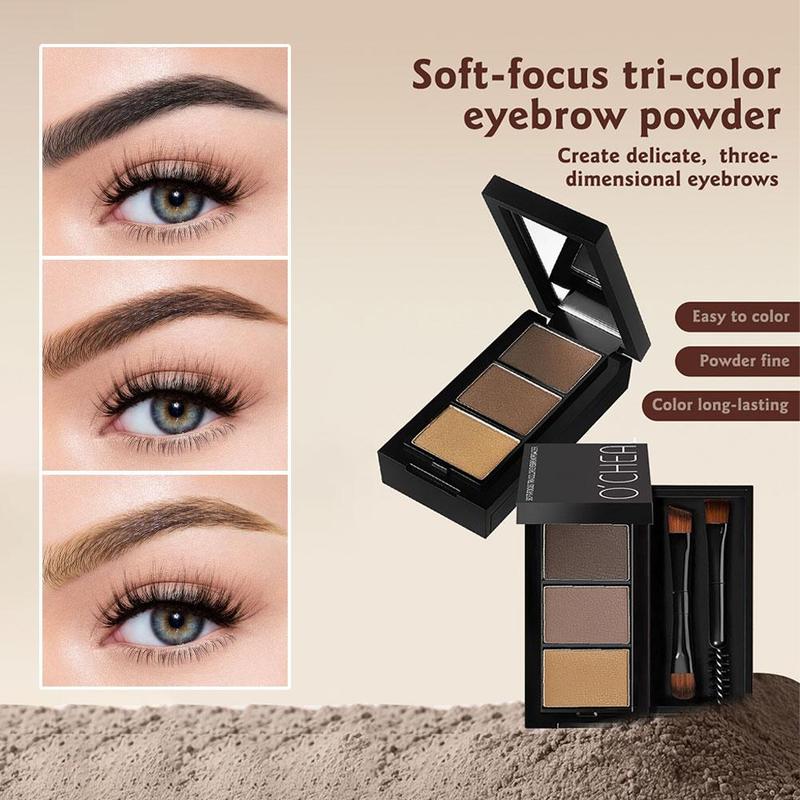 Eyebrow Powder Three-color Eyebrow Palette Beauty Contour Eyebrow ...