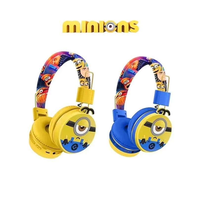 Minions Wireless Headphones Senior Bluetooth Stereo Music Gaming ...