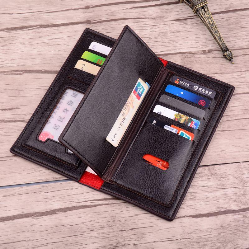 Dompet Panjang untuk Lelaki, Gaya Kasual Perniagaan, Reka Bentuk ...