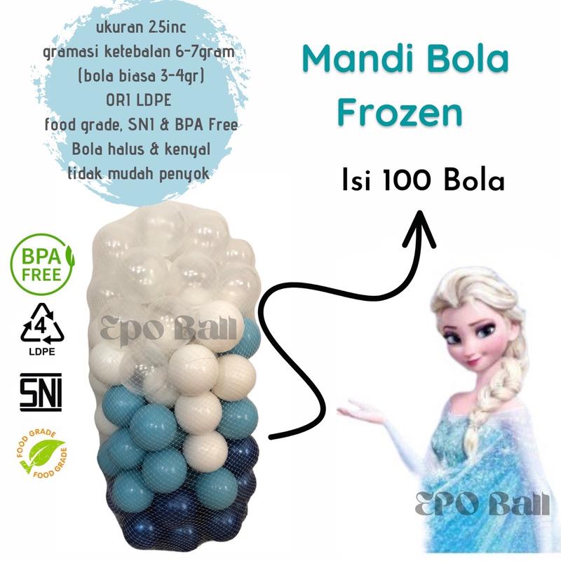 mandi bola SNI epoball warna Frozen isi 100 bola - Shop | Tokopedia