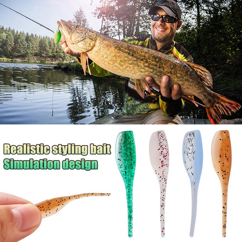 5Pcs/Set 5CM/1G Soft Tadpole Lure Realistic Bionic Colorful Tadpole ...