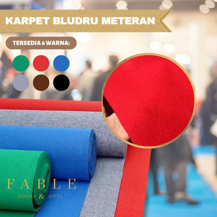 Promo Karpet Bludru BUANA Meteran Lebar 2m / Karpet Panggung / Karpet ...