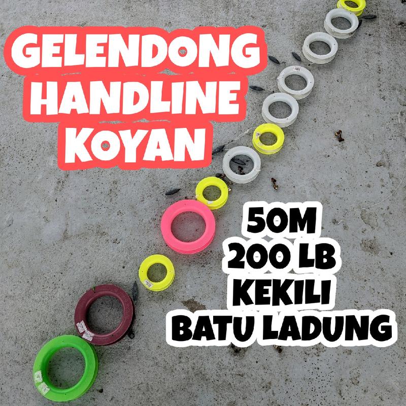 KOYAN, HANDLINE, GELENDONG MANCING FISHING Steel Outdoor Pancing ...