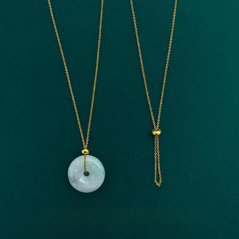 Ping An buckle, universal necklace, 14K, gold-plated, one set, - TikTok ...