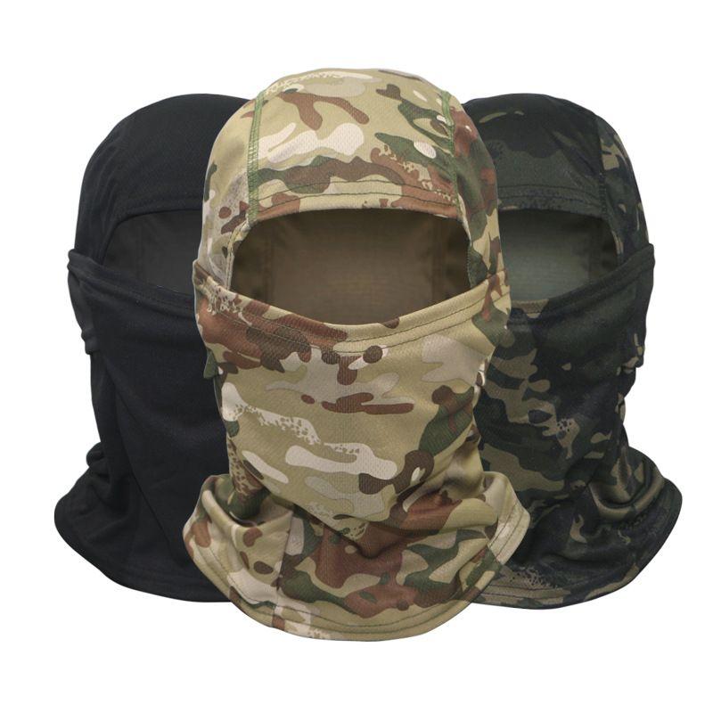 Camouflage Breathable Sun Protection Head Cover, Military-Style ...