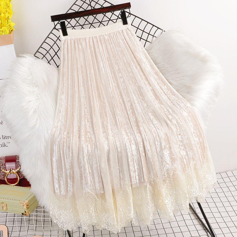 Skirt Jala Renda Baldu Emas, Ketibaan Baru Musim Luruh dan Musim ...