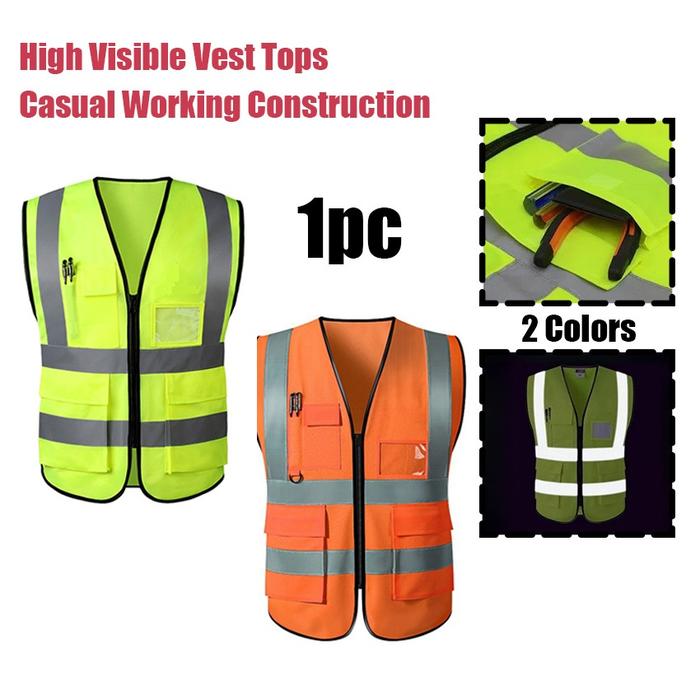 Jual Rompi Safety Reflektif Multi Pocket Safety Vest Rompi Proyek Rompi ...