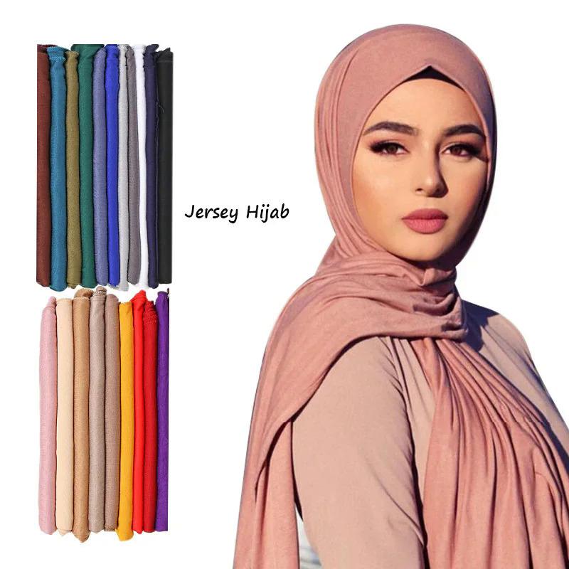 Hijab Jersi Modal, 30 Warna, Warna Pepejal Polos, Keanjalan Musim ...