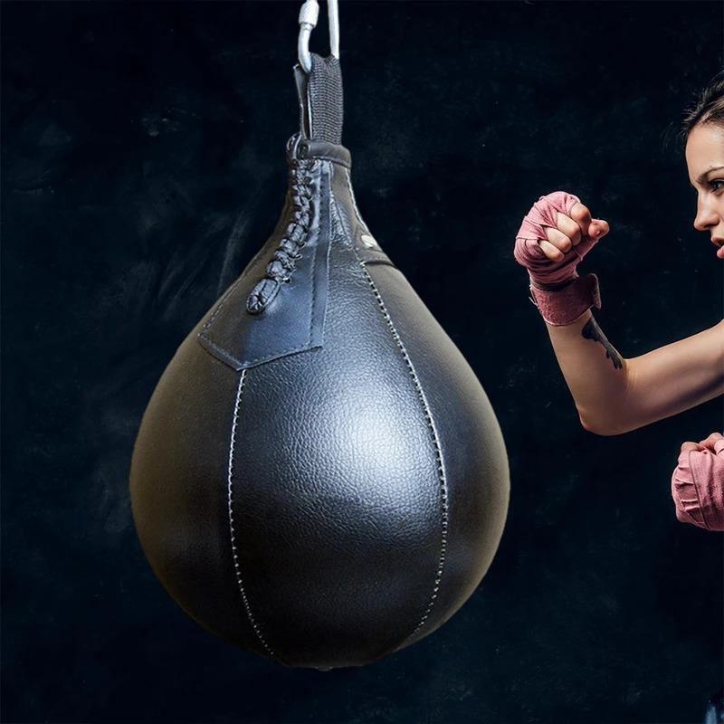 Pu Leather Punching Ball Pear Boxing Bag Reflex Speed Balls Muay ...