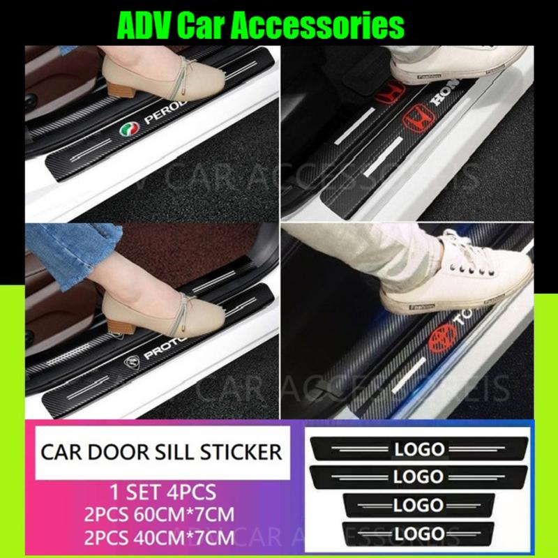 Jalur Ambang Pintu Kereta, Universal, Anti-Calar, Pelekat Langkah ...