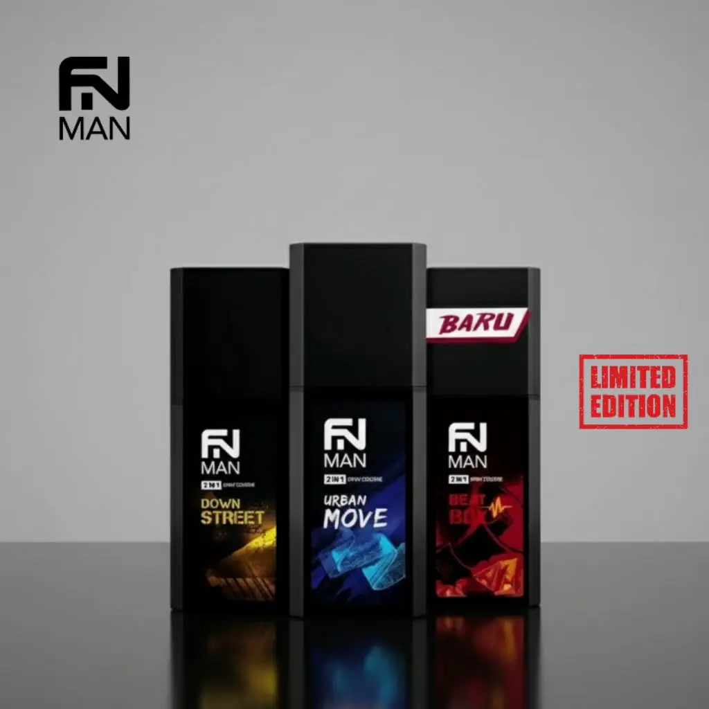 FN Man 2 In 1 Body Spray Down Street 115 Ml / Parfum & Body Spray Pria ...