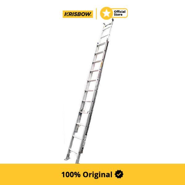 KRISBOW 6.5 MTR TANGGA EKSTENSI ALUMINIUM 21 STEP PRLE6521 - Shop ...