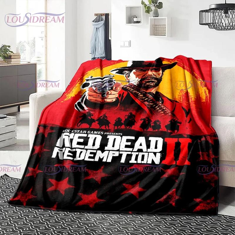 Game Red Dead Redemption Series Blanket John Marston Blanket Flannel ...
