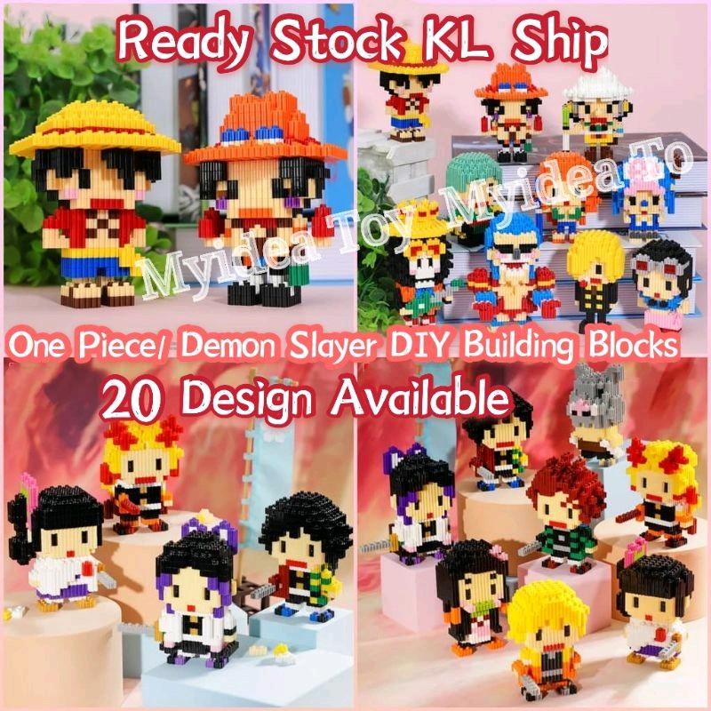 One Piece Luffy Chopper Ace Diy Building Blocks Toy - TikTok Shop Malaysia